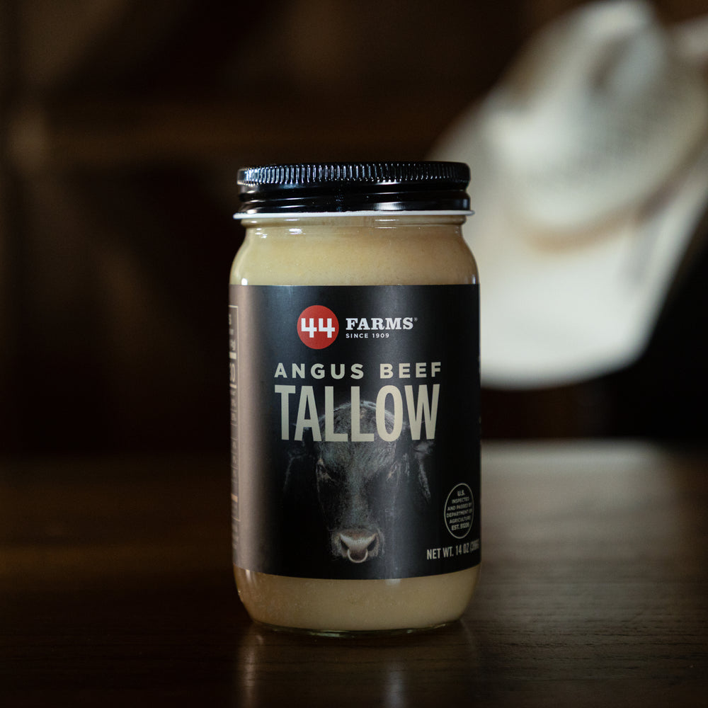 Buy All Natural Angus Beef Tallow Online - Beef Tallow 14 oz | 44 Farms